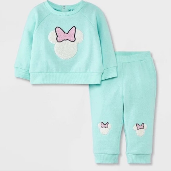 Disney | Matching Sets | Minnie Mouse Newborn Girl Jogger Set | Poshmark